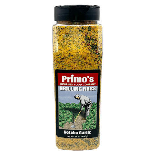 Gotcha Garlic Spice Blend - Large – Primo's Gourmet Food Inc.