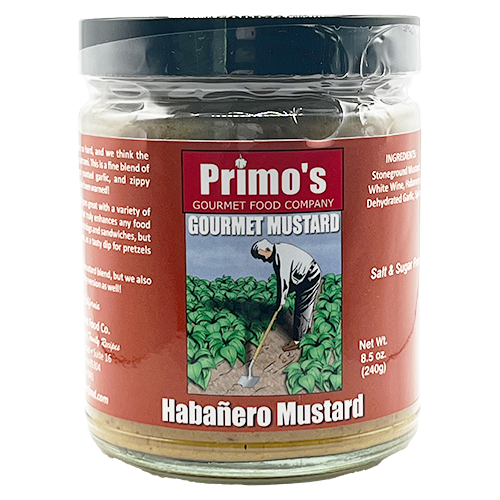 Garlic Habanero Mustard – Primo's Gourmet Food Inc.