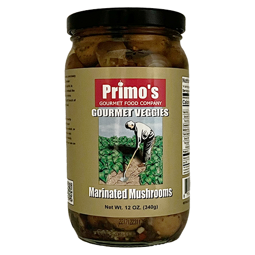 Marinated Garlic Mushrooms – Primo's Gourmet Food Inc.