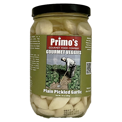 Plain Pickled Garlic – Primo's Gourmet Food Inc.
